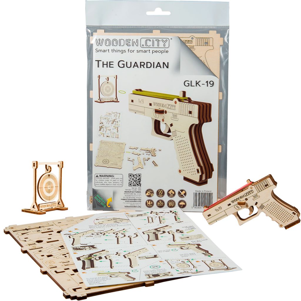 3D Wooden Gun Puzzles [Even +300 Pieces!] | Wooden.City