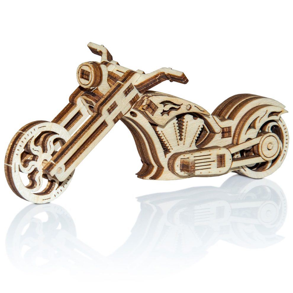 3D Wooden Motorcycle Puzzles [Even +300 Pieces!] | Wooden.City