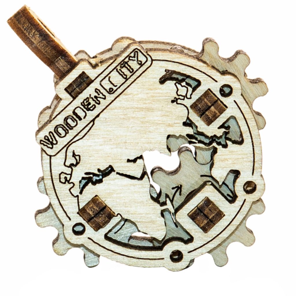 3D Wooden Travel Puzzle - Widgets Continents | Wooden.City