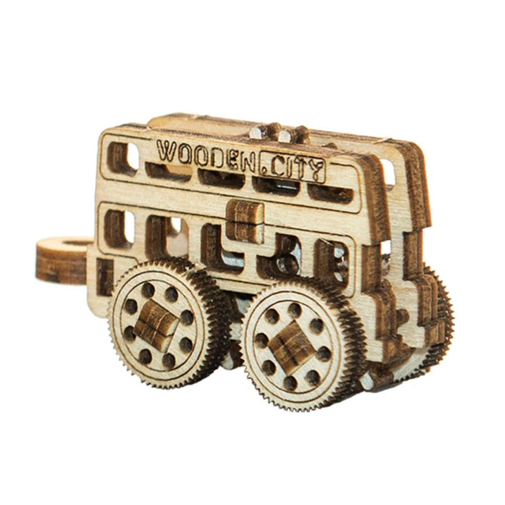 3D Wooden Car Puzzle - Widgets Public Transport | Wooden.City