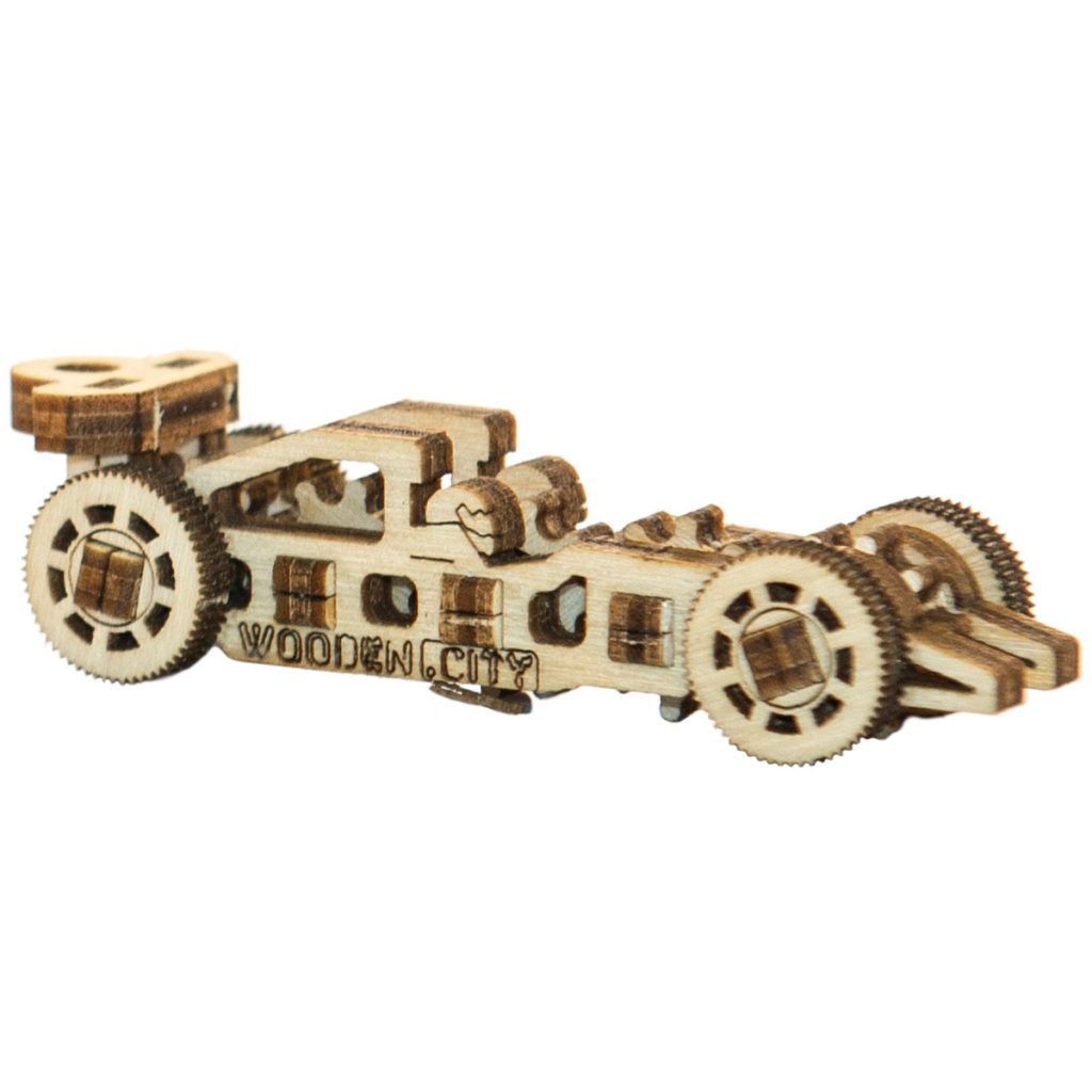 3D Wooden Car Puzzle - Widgets Race Cars | Wooden.City