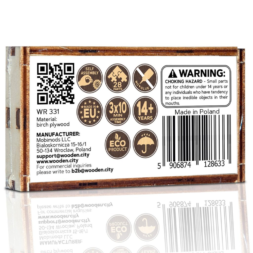 3D Wooden Puzzle - Widgets Ships | Wooden.City