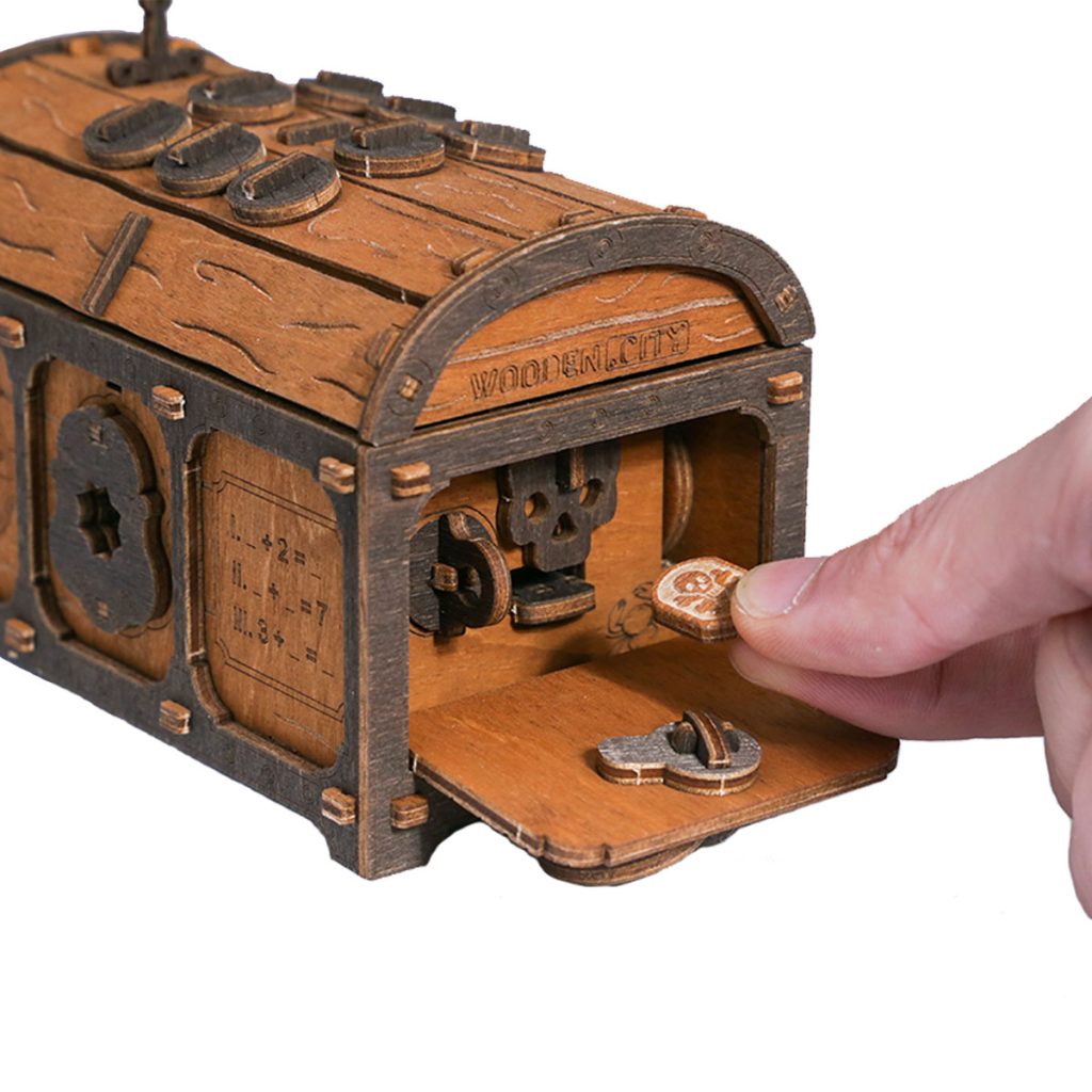 3D Wooden Box Puzzle - Escape Room Puzzle Box | Wooden.City
