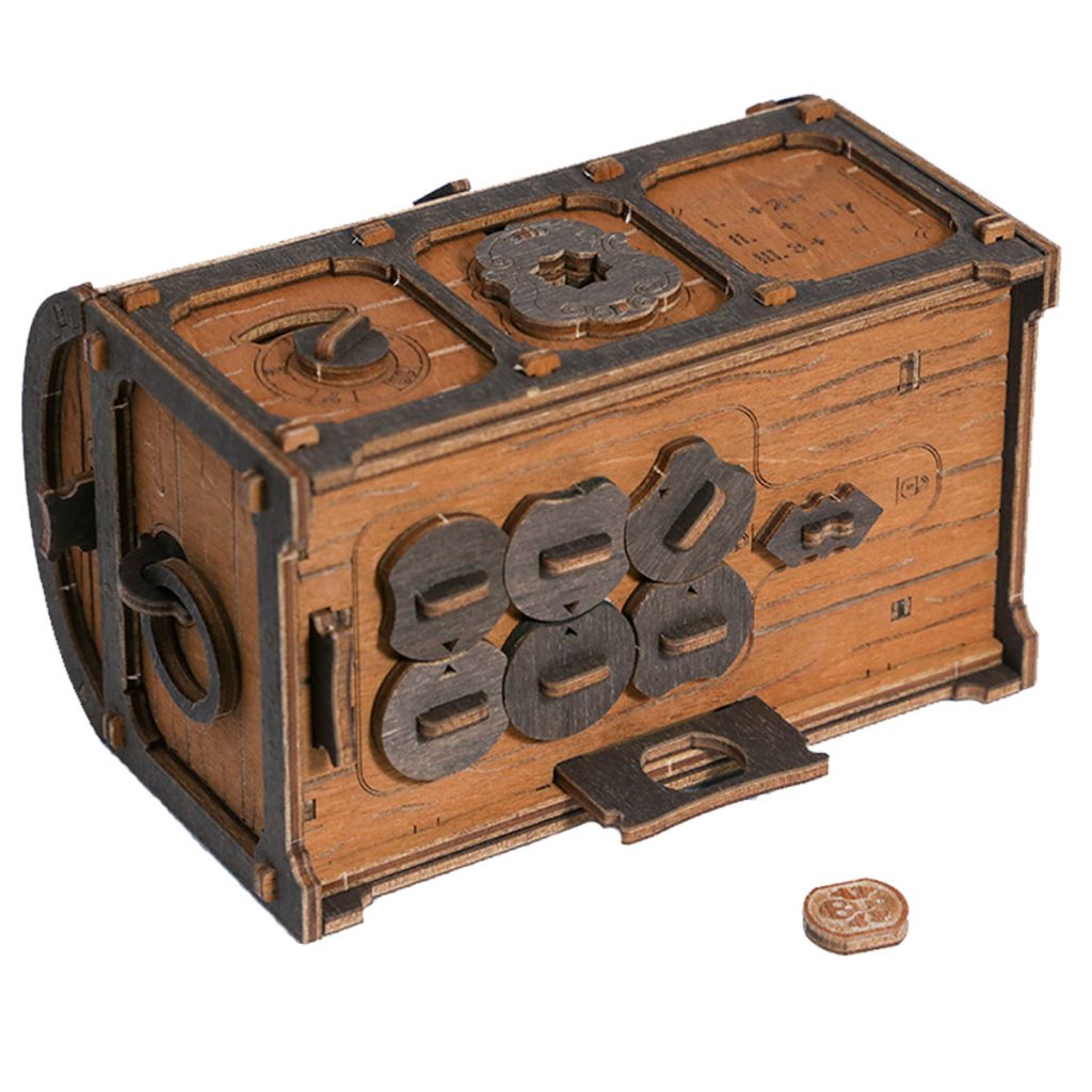 3D Wooden Box Puzzle - Escape Room Puzzle Box | Wooden.City